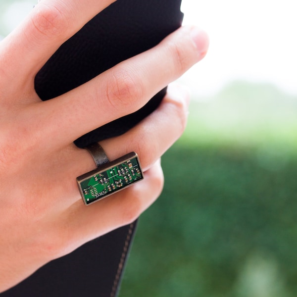 Circuit Board Ring - Etsy