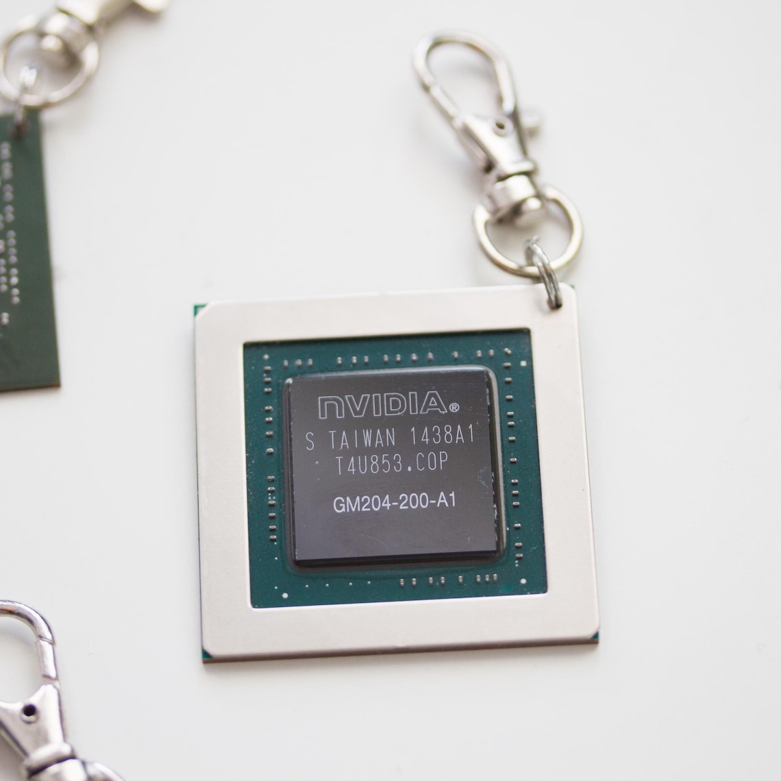 Chipset Keychain, Recycled Computer Keychain, Nvidia Graphic Processor ...