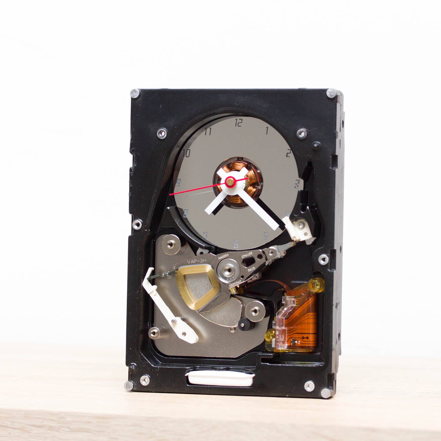 Desk clock recycled Computer hard drive clock HDD clock | Etsy