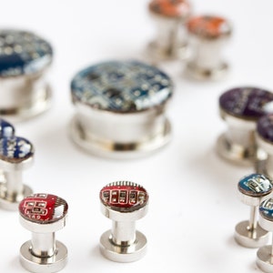 Steel Plugs With Circuit Board - Custom Size and Color - Geeky Ear ...