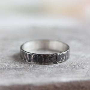 Hidden Message Ring - Sterling Silver Ring - Etsy