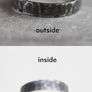 Hidden Message Ring - Sterling Silver Ring - Etsy