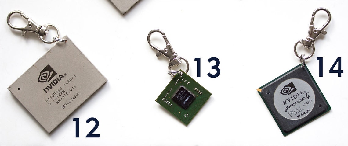 Chipset Keychain Recycled Computer Keychain Nvidia Graphic - Etsy