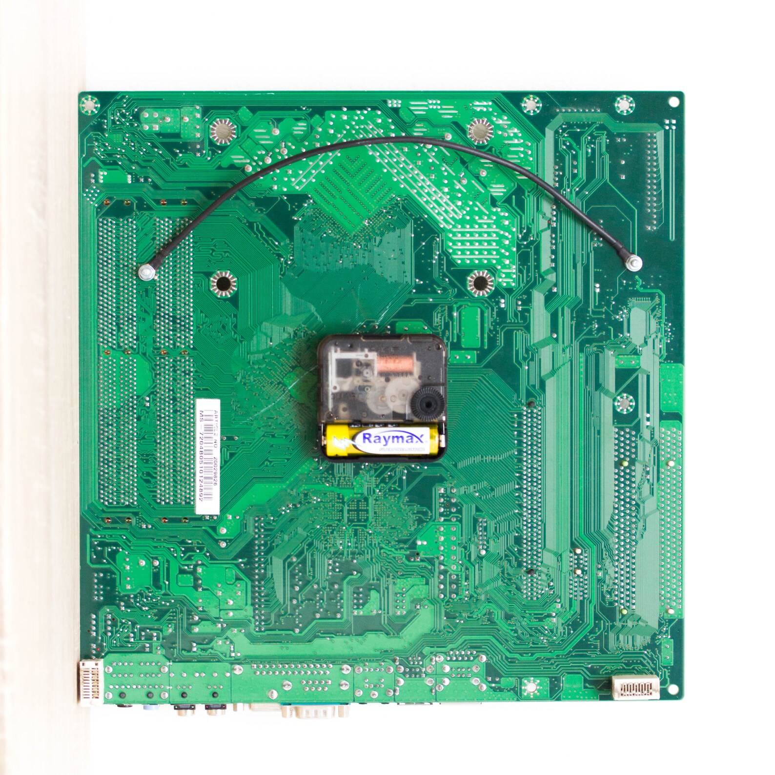 Unique Wall clock recycled Computer green circuit board | Etsy