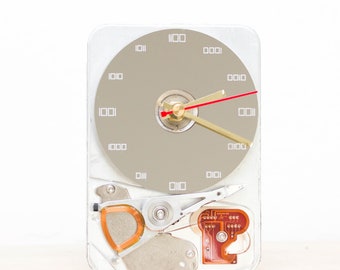 Desk Clock Recycled Computer Hard Drive Clock HDD Clock | Etsy