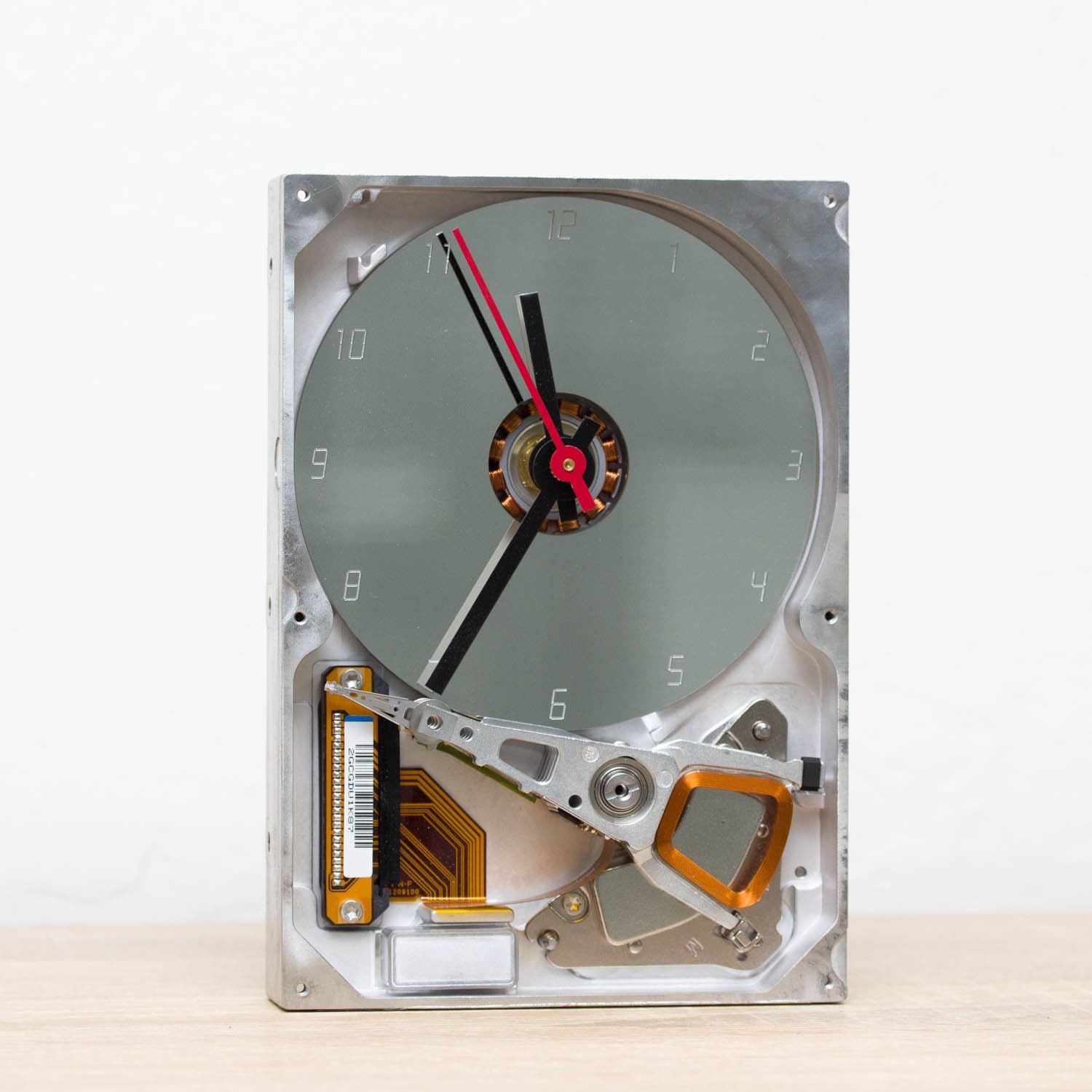 Desk Clock Recycled Computer Hard Drive Clock HDD Clock | Etsy