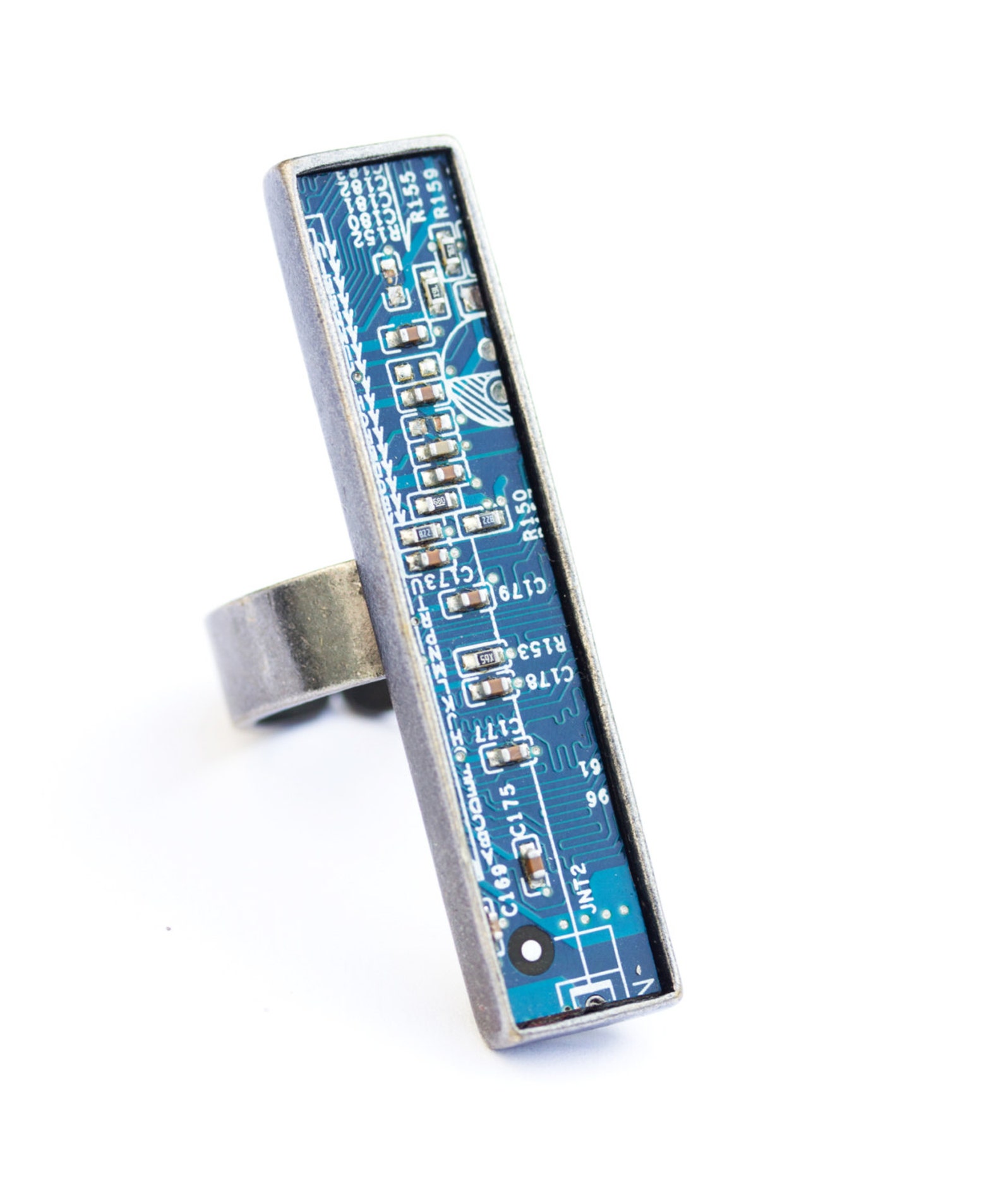Statement Ring Unique Mens Ring Circuit Board Ring - Etsy