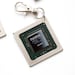 Chipset Keychain, Recycled Computer Keychain, Nvidia Graphic Processor ...