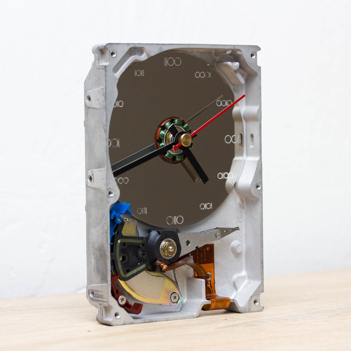 Desk Clock Recycled Computer Hard Drive Clock HDD Clock - Etsy