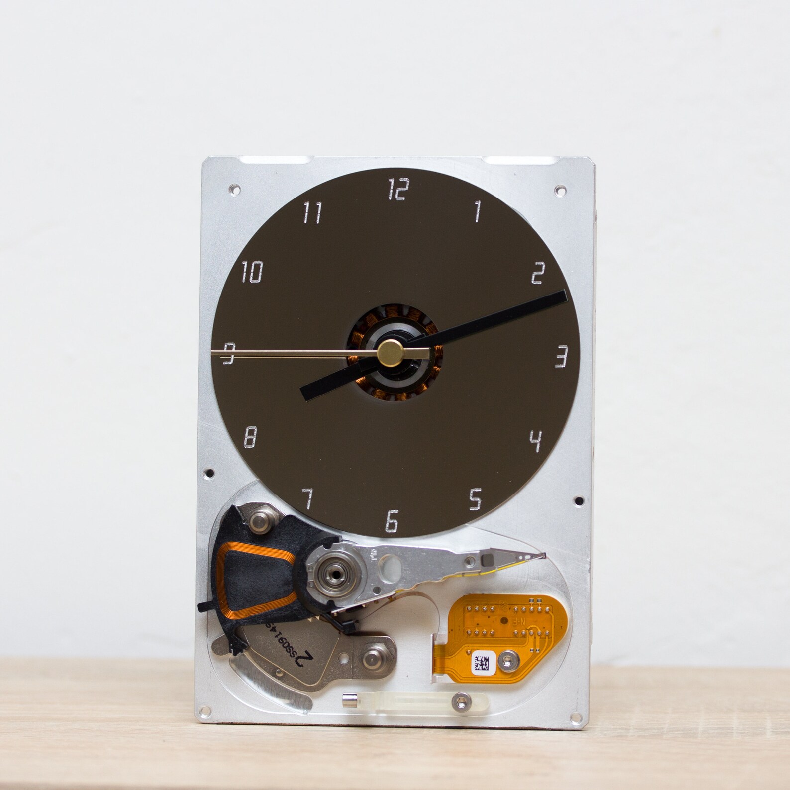 Desk Clock Recycled Computer Hard Drive Clock HDD Clock - Etsy