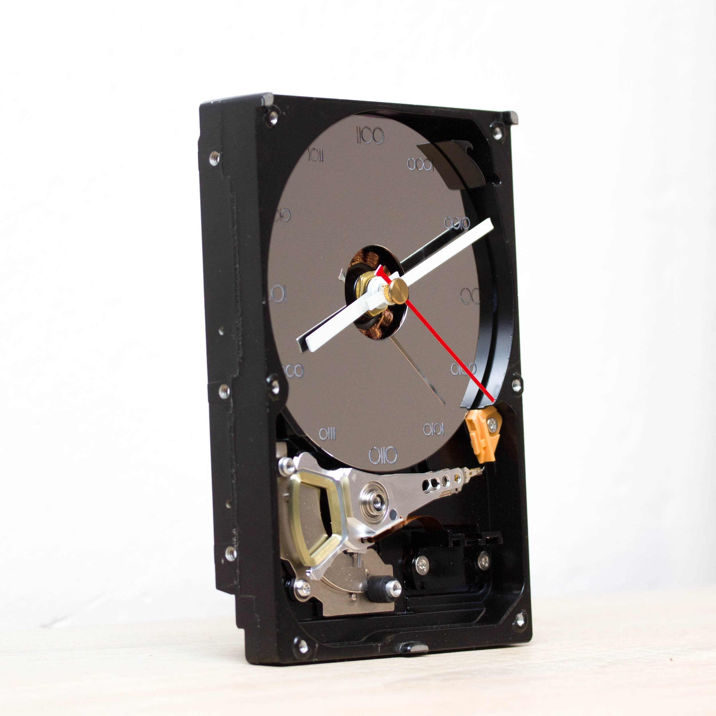 Desk Clock Recycled Computer Hard Drive Clock HDD Clock | Etsy