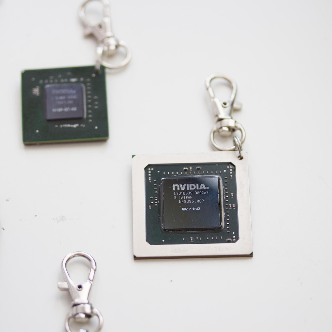 Chipset Keychain, Recycled Computer Keychain, Nvidia Graphic Processor ...