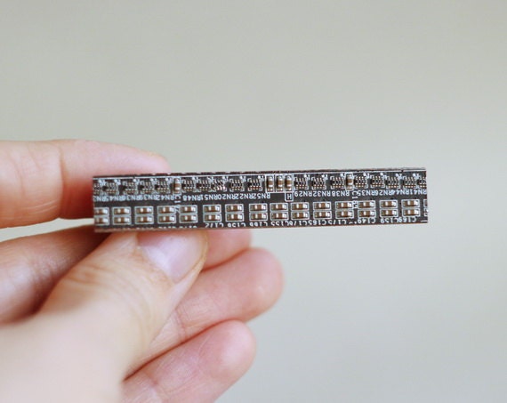 Circuit Board Tie Clip - Geeky Computer Accessory, Palladium Plated - Etsy