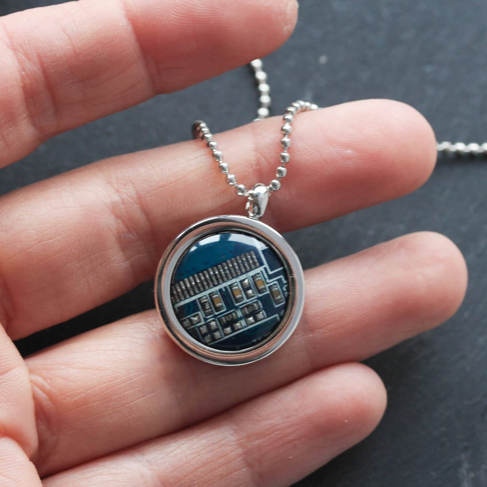 Computer Geek Necklace REAL Circuit Board Necklace Gift for - Etsy