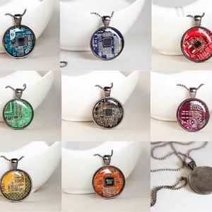Computer Geek Gift - Techie Necklace - REAL Circuit Board Necklace ...