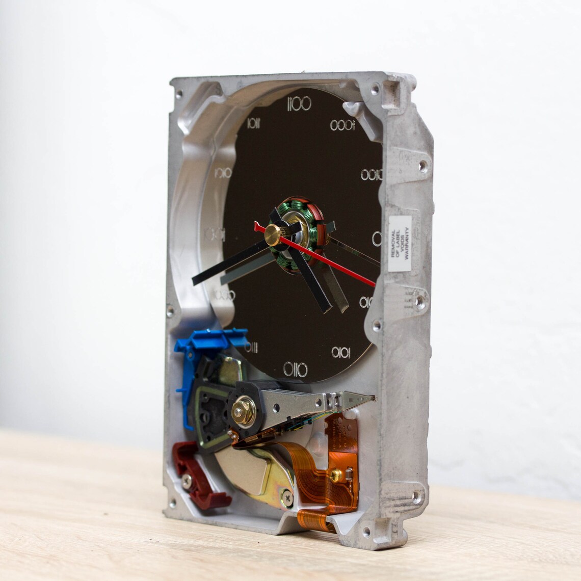 Desk Clock Recycled Computer Hard Drive Clock HDD Clock - Etsy
