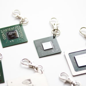 Chipset Keychain, Recycled Computer Keychain, Nvidia Graphic Processor, GPU - Etsy