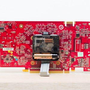 Desk Clock Made With Red Circuit Board, Geeky Office Clock, Recycled ...