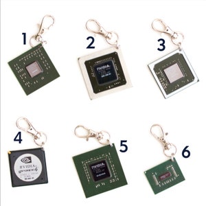 Chipset Keychain Recycled Computer Keychain Nvidia Graphic - Etsy