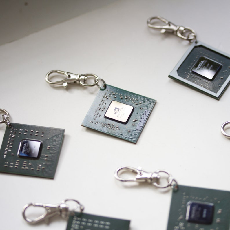 Chipset Keychain Recycled Computer Keychain Nvidia Graphic - Etsy