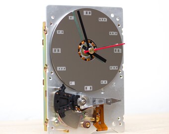 Desk Clock Recycled Computer Hard Drive Clock HDD Clock | Etsy