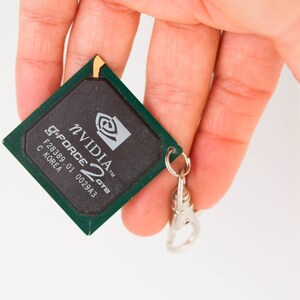 Chipset keychain recycled computer keychain graphic | Etsy