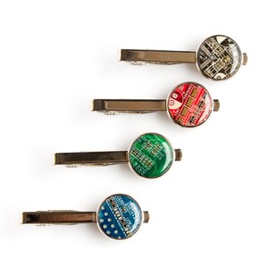 Tie Clip, Circuit Board Tie Clip, Tie Bar, Recycled Computer, Geek Gift ...