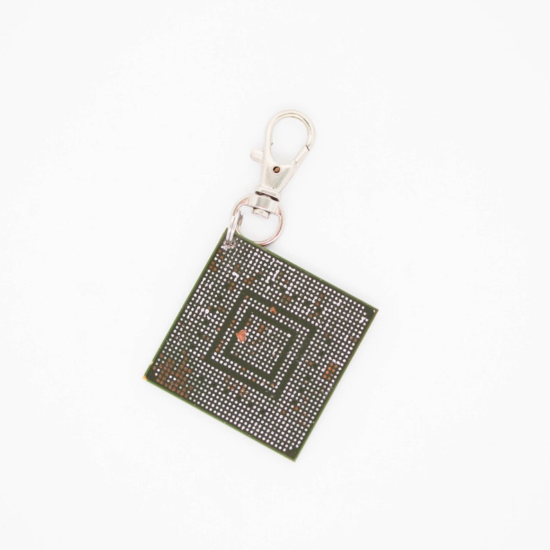 Chipset keychain recycled computer keychain graphic | Etsy