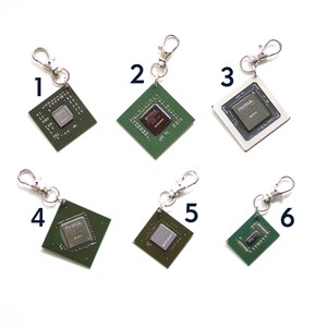 Chipset Keychain Recycled Computer Keychain Nvidia Graphic - Etsy