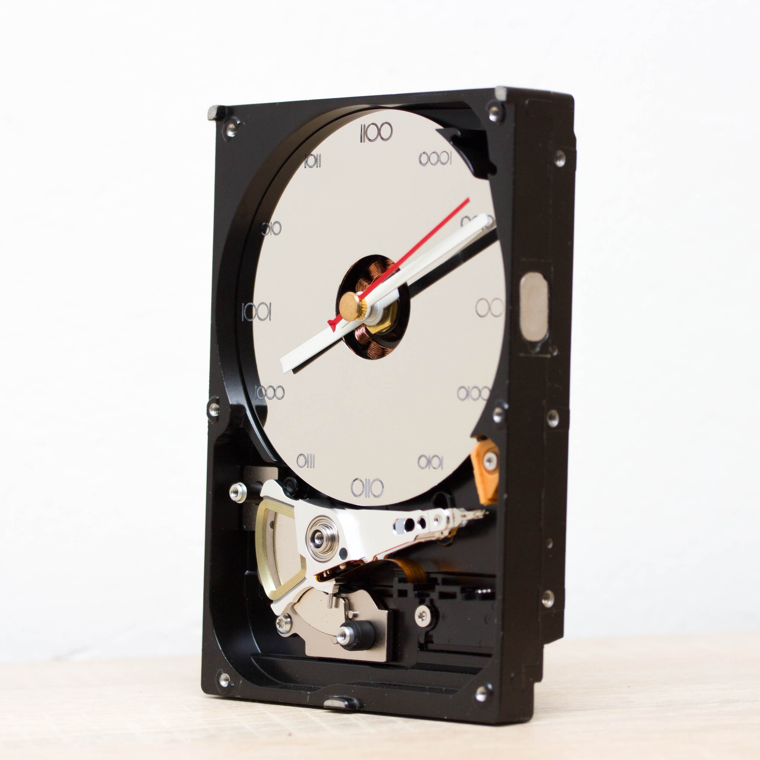 Desk Clock Recycled Computer Hard Drive Clock HDD Clock | Etsy