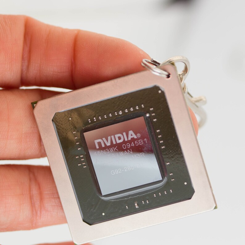 Chipset keychain recycled computer keychain graphic | Etsy
