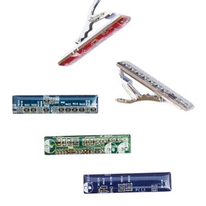 Short Tie Bar for a Skinny Tie - Circuit Board Tie Clip, Techie ...