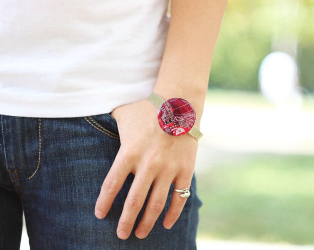Geeky Cuff - Circuit Board Bracelet - Recycled Computer - Techie ...