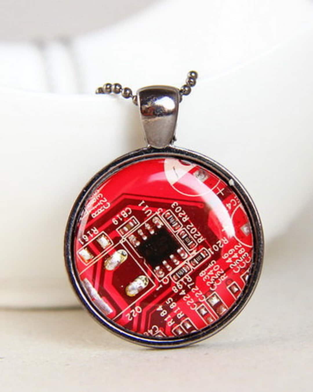 Computer Geek Gift - Techie Necklace - REAL Circuit Board Necklace ...
