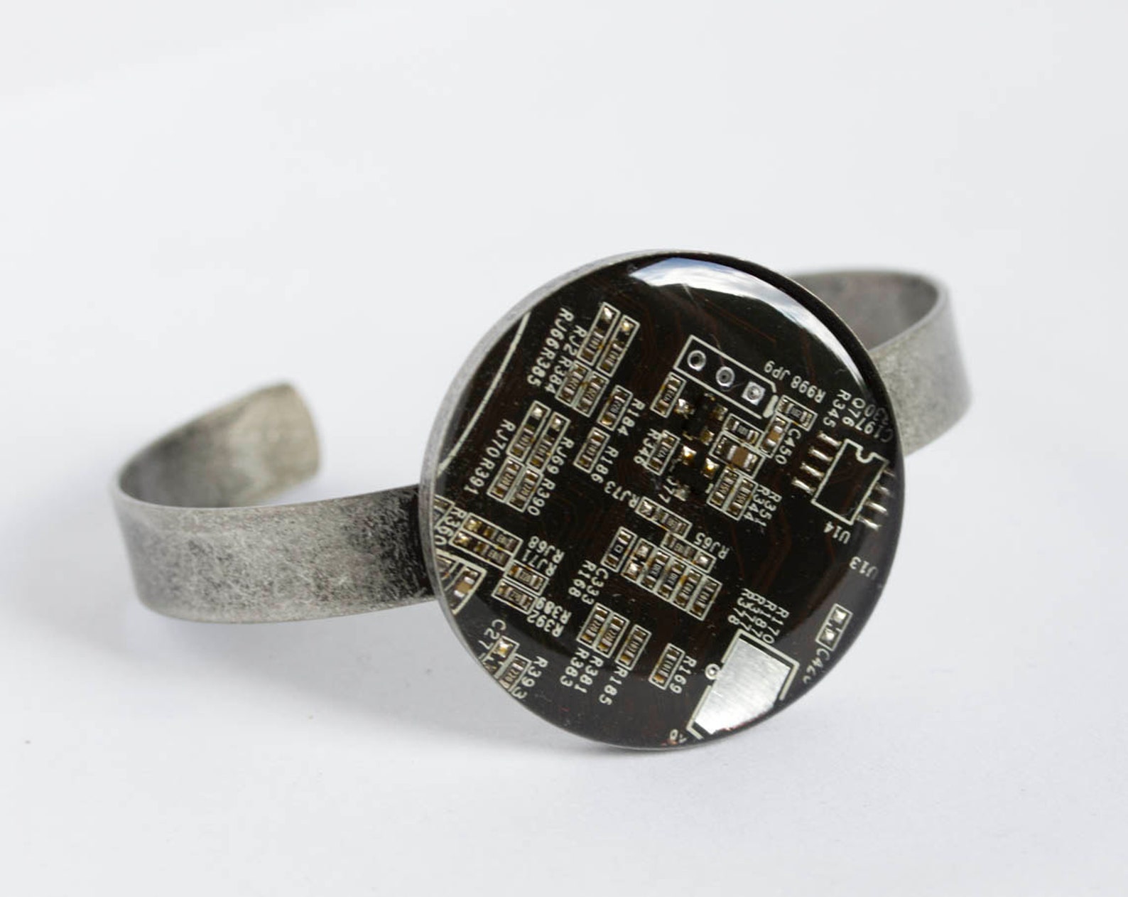 Geeky Cuff Circuit Board Bracelet Recycled Computer - Etsy