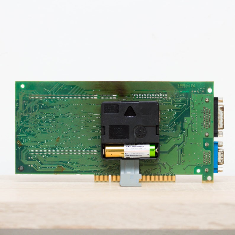 Desk Clock Unique Office Clock Recycled Video Card Clock | Etsy