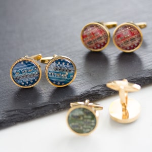 Circuit Board Cuff Links Geeky Computer Cufflinks Golden Toned, Resin ...