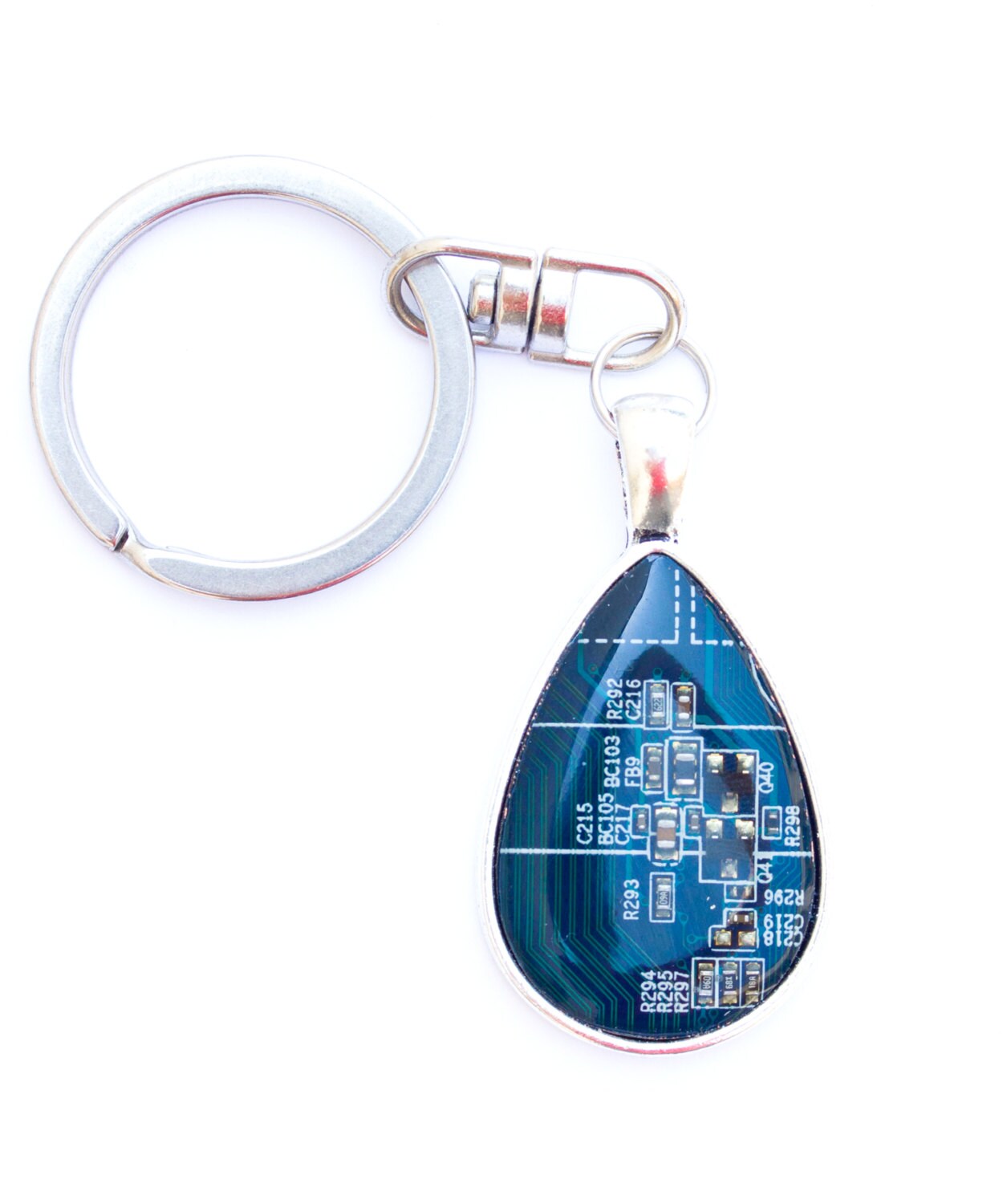 Circuit Board Keychain Geeky Gift Techie IT Drop Resin - Etsy