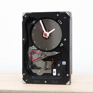 Desk Clock Recycled Computer Hard Drive Clock HDD Clock - Etsy