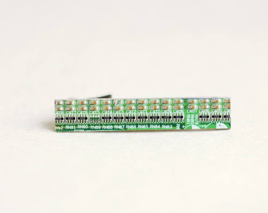 Circuit Board Tie Clip Geeky Computer Accessory Palladium - Etsy