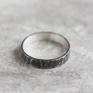 Hidden Message Ring - Sterling Silver Ring - Etsy