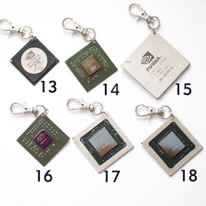 Chipset Keychain, Recycled Computer Keychain, Nvidia Graphic Processor ...