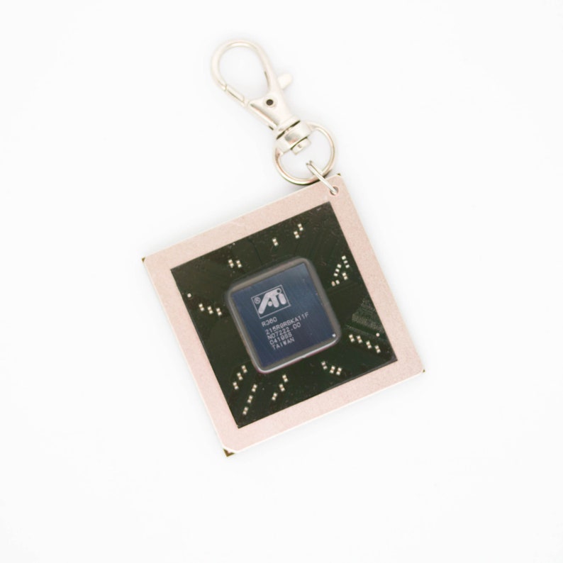 Chipset keychain recycled computer keychain graphic | Etsy