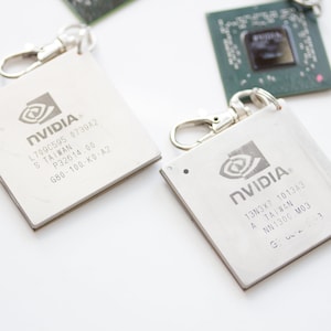 Chipset Keychain, Recycled Computer Keychain, Nvidia Graphic Processor ...