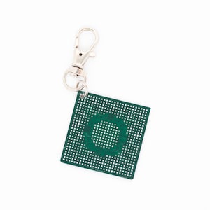 Chipset Keychain, Recycled Computer Keychain, Nvidia Graphic Processor ...