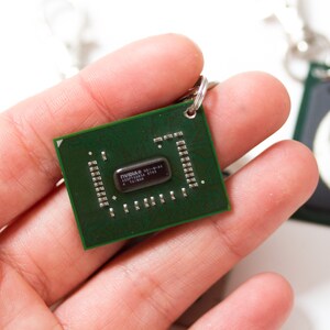 Chipset Keychain Recycled Computer Keychain Nvidia Graphic | Etsy