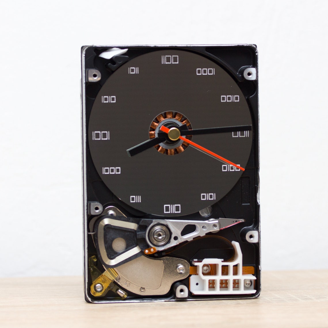 Desk Clock Recycled Computer Hard Drive Clock HDD Clock - Etsy