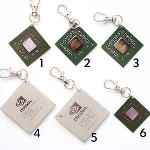 Chipset Keychain, Recycled Computer Keychain, Nvidia Graphic Processor, GPU - Etsy