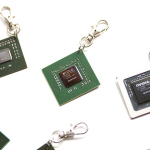 Chipset Keychain Recycled Computer Keychain Nvidia Graphic - Etsy
