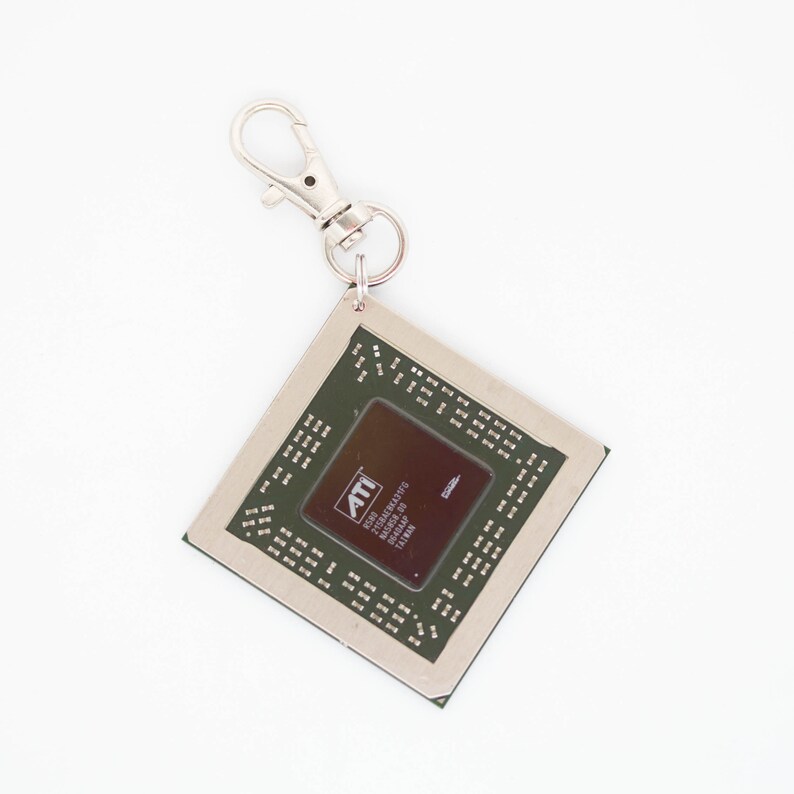 Chipset keychain recycled computer keychain graphic | Etsy